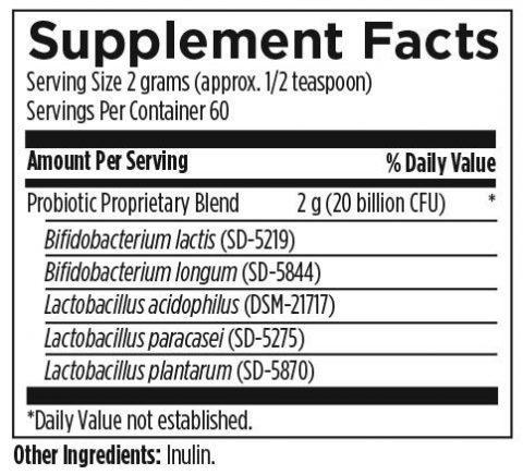 Probiotic Synergy Powder by Designs for Health - Cambiati Wellness ...