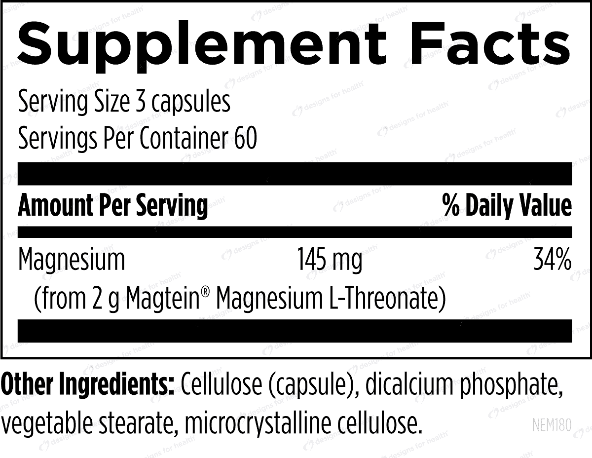 DISCONTINUED- NeuroMag (180 capsules) by Designs for Health ...